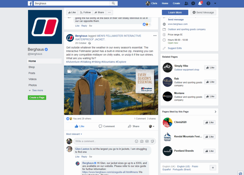 BERGHAUS | Outdoor Clothing & Equipment Artwork